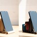 Wooden Phone Holder, Minimalist and Modern Phone Holder, Desk Organizer ...