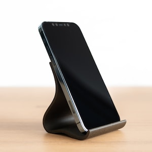 Wooden Phone Holder, Minimalist and Modern Phone Holder, Desk Organizer ...