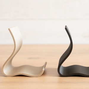 Wooden Phone Holder, Minimalist and Modern Phone Holder, Desk Organizer ...