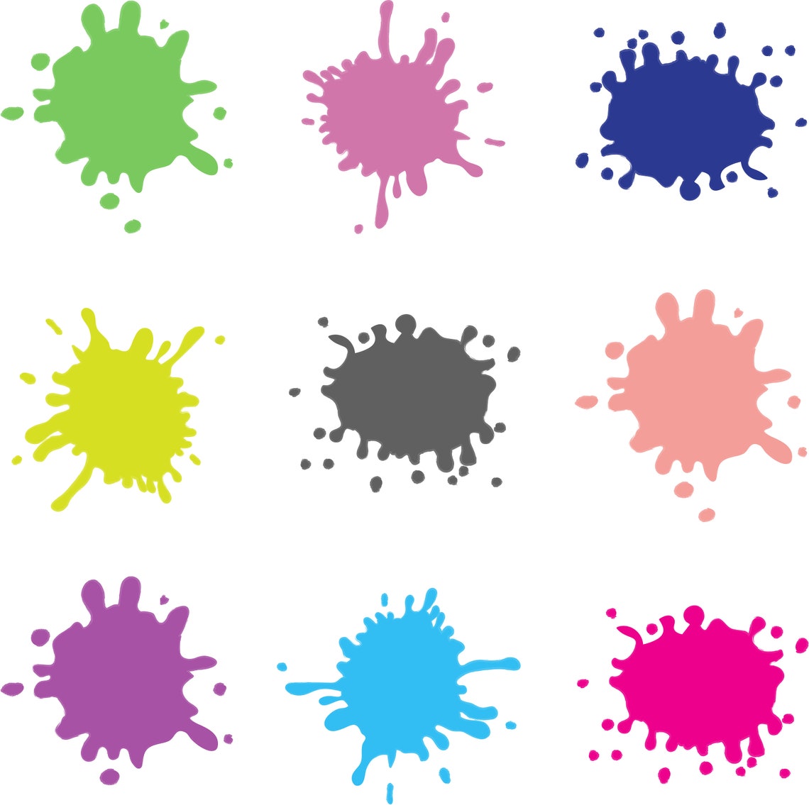 Paint Splatter Svg, Paint Splat Svg, Ink Splatter, Paint Splash Svg ...