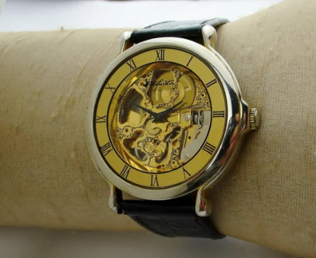 See-through Watch, Big Size, Steel, 90's - Etsy