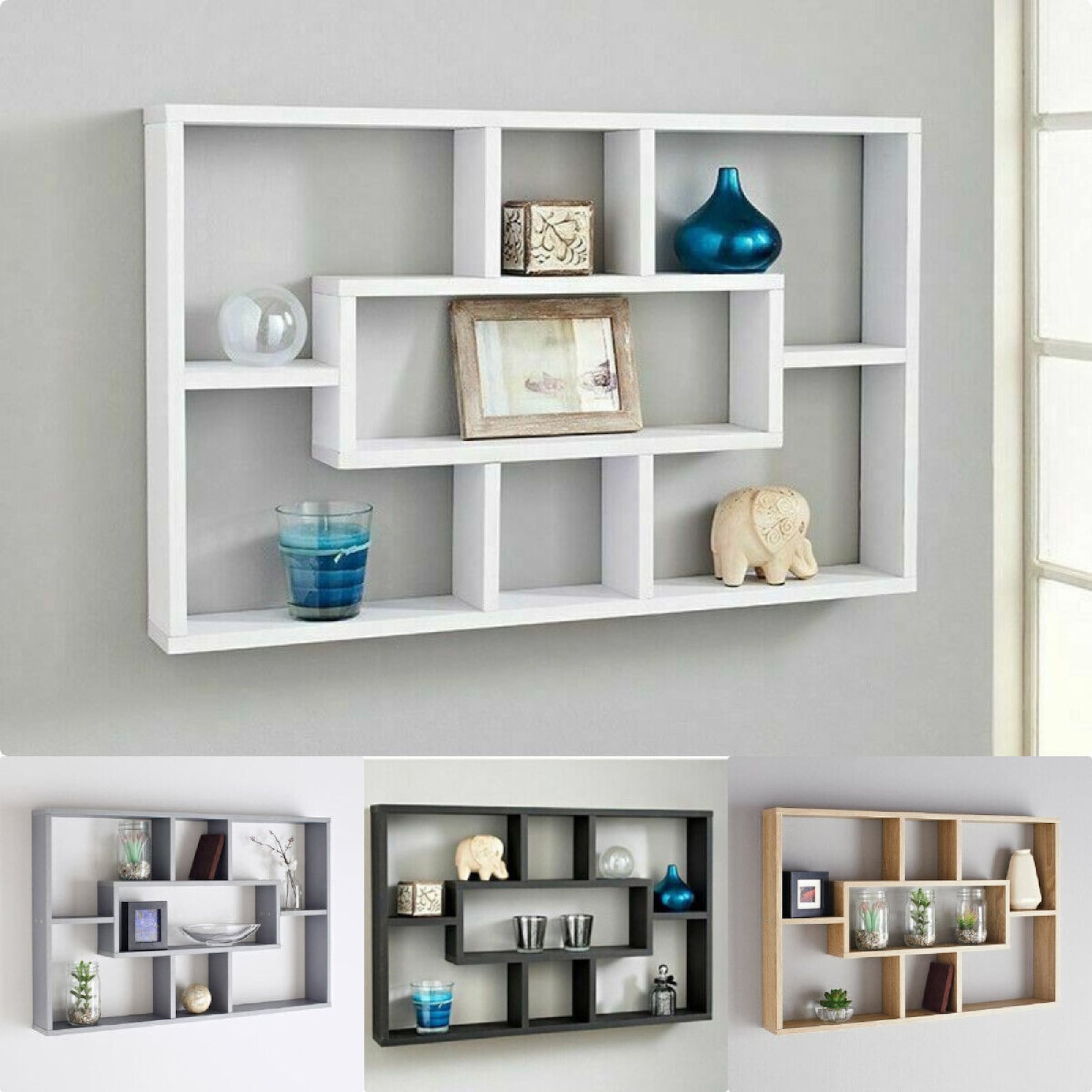 Multi-compartment Stylish Floating Shelf Attractive Space - Etsy