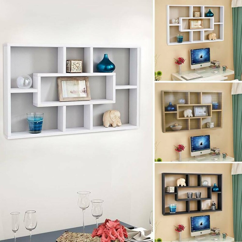 Multi-compartment Stylish Floating Shelf Attractive Space - Etsy