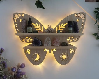 Wooden Moth Shelf - Etsy