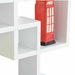 White Interlocking Shelf Cube Shelf Floating Shelves Wood Shelf Display ...