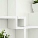 White Interlocking Shelf Cube Shelf Floating Shelves Wood Shelf Display ...