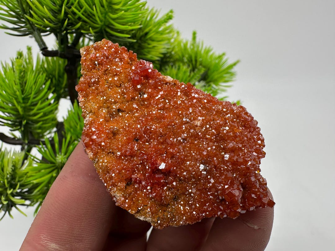 Red Vanadinite on Barite From Morocco,crystal, Mineral,specimen,cluster ...