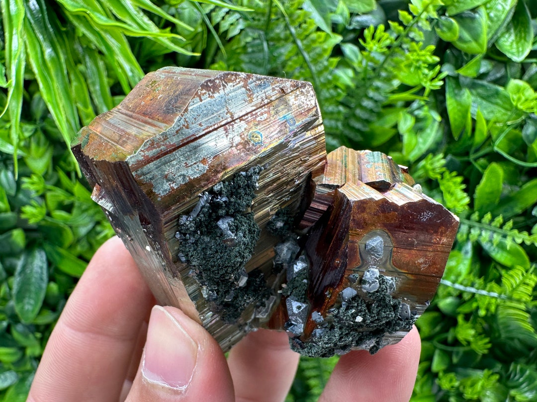Amazing Rare Red Pyrite Iron Oxide Unique and Very Rare Pyrite With ...