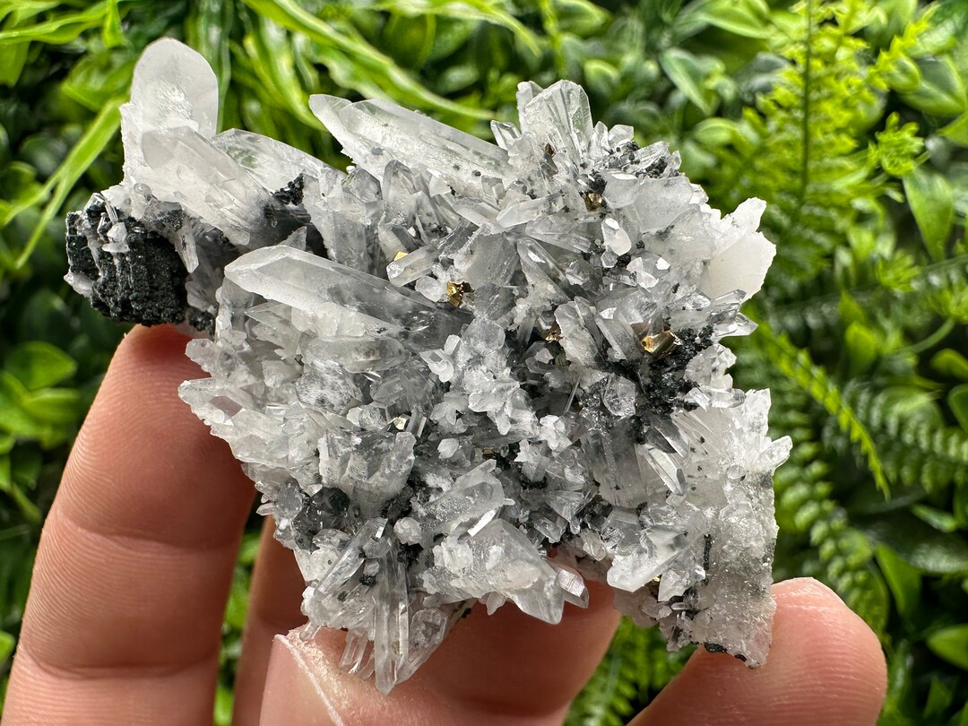 Aesthetic Shiny Pyrite on Quartz Fool’s Gold Pyrite,pyrite Cluster ...