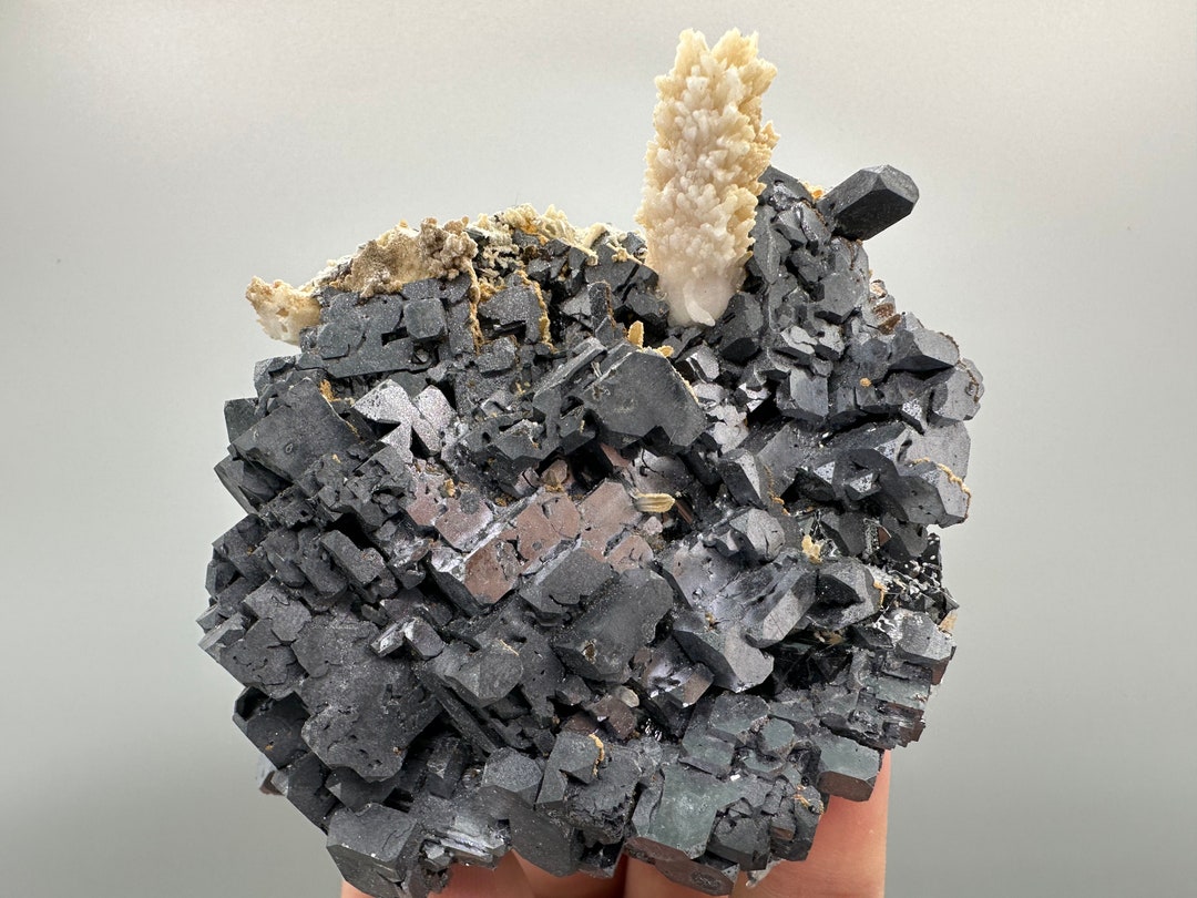 Wonderful Rare Collection Skeletal Galena Natural Shiny Whit Dolomite ...