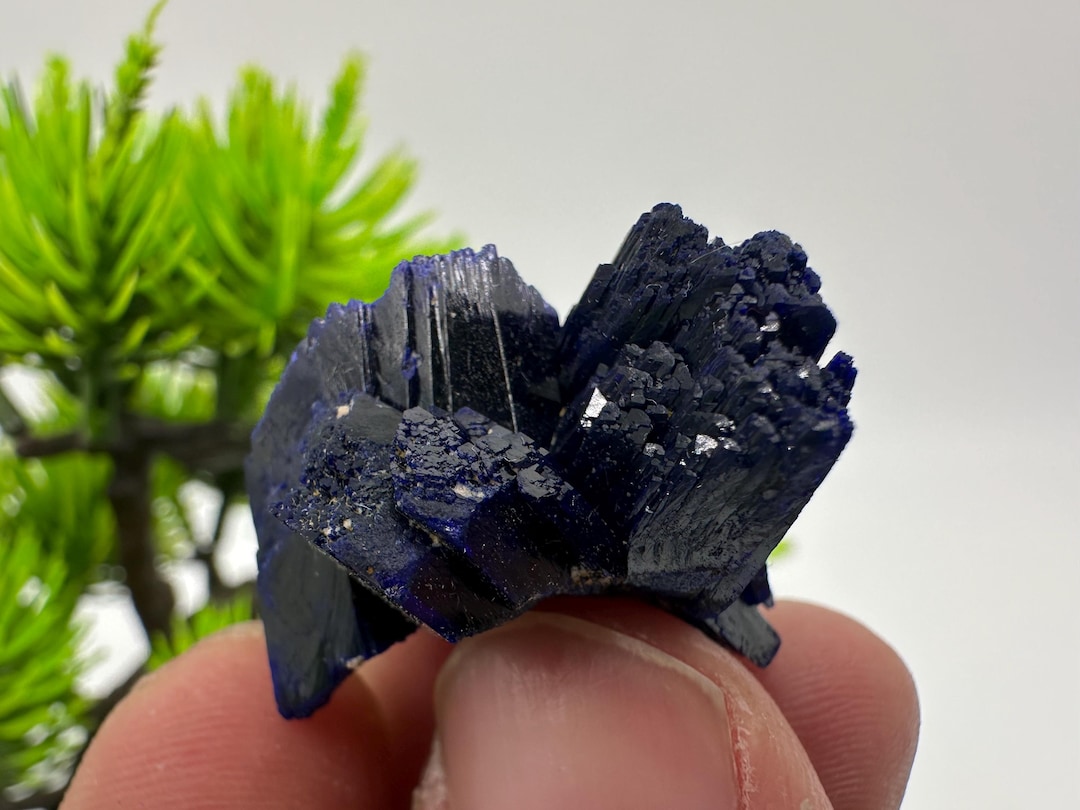 Crystallized Azurite-kerrouchen,morocco-blue Azurite Specimen-high ...