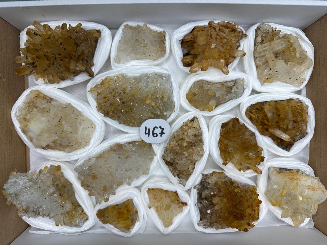 Wonderful Quartz Limonite,iron Oxide Inclusions Set,wholesa Box ...