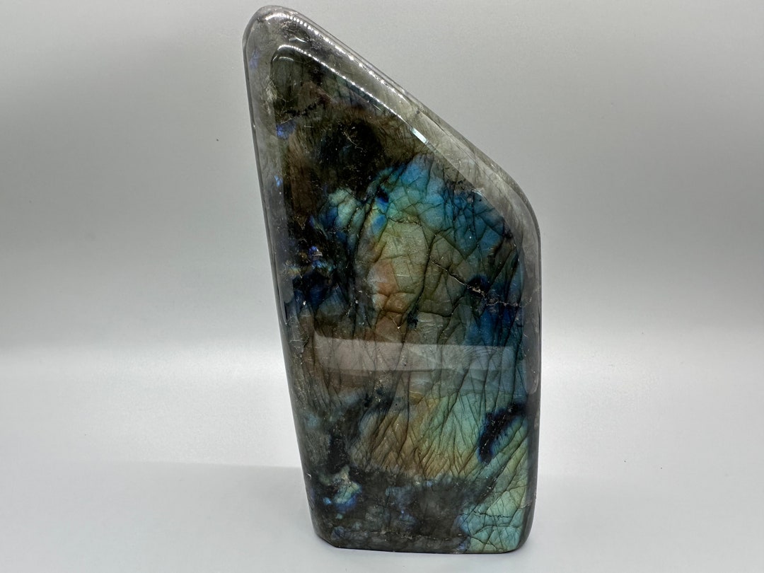 Natural LABRADORITE SLAB, Polished Labradorite Slice, Wholesale Raw ...