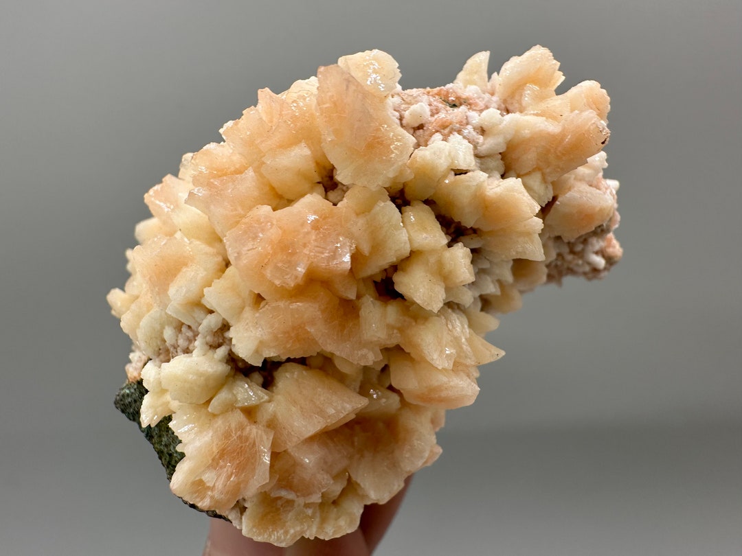 STUNNING Orange/pink Stilbite Biterminated on Matrix Stone Minerals ...