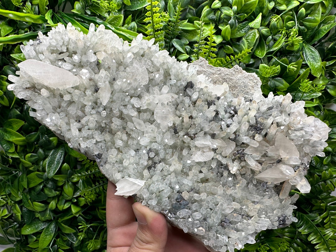 Quartz Crystal Mineral Collection: Chlorite, Calcite, Sphalerite ...