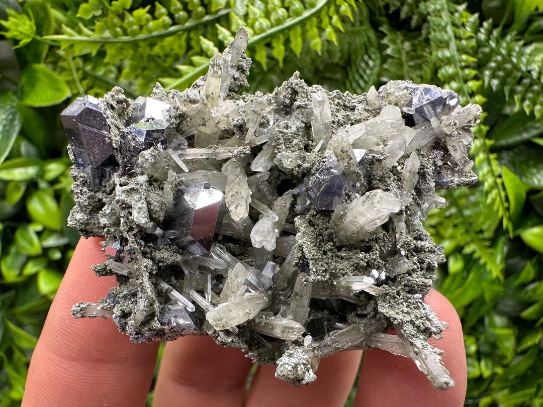 Aesthetic Shiny Spinel Law Galena on Quartz Whit Chlorite From Famous ...