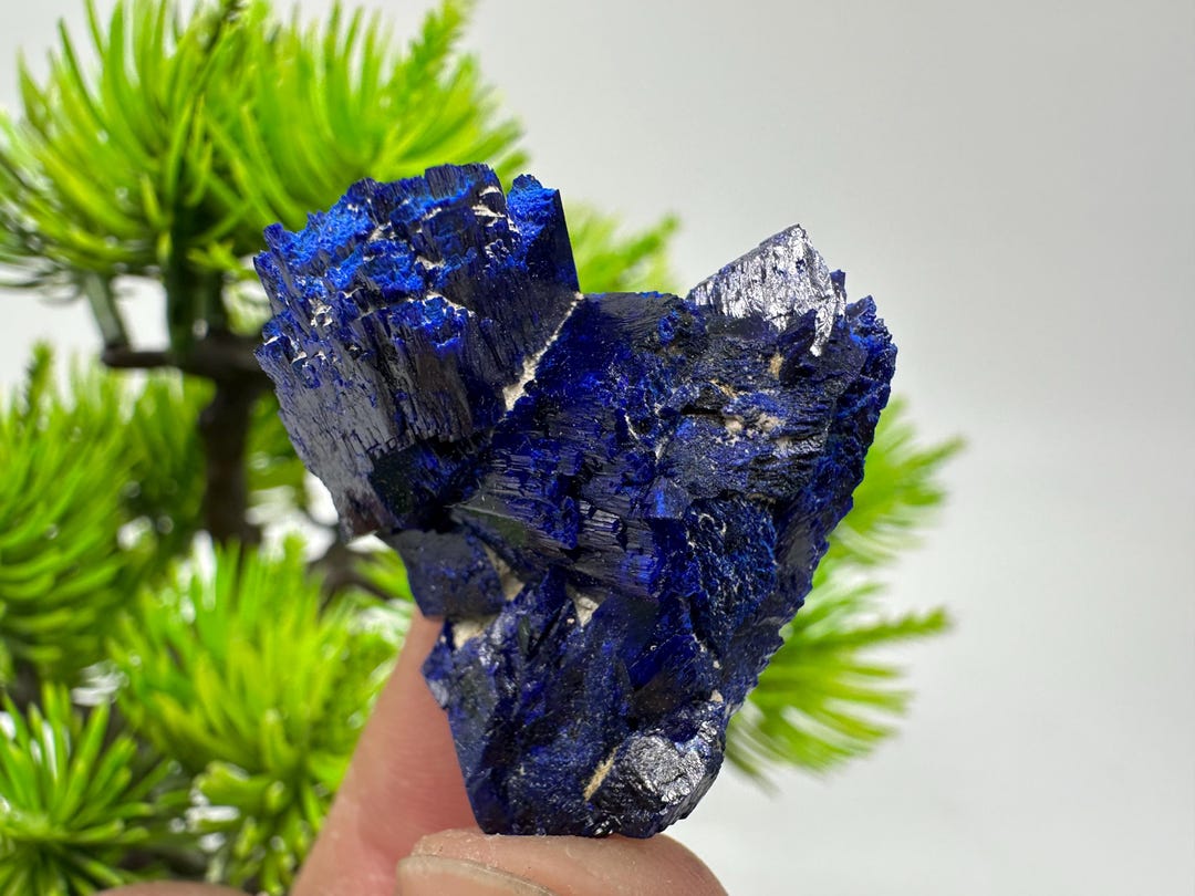 Crystallized Azurite-kerrouchen,morocco-blue Azurite Specimen-high ...