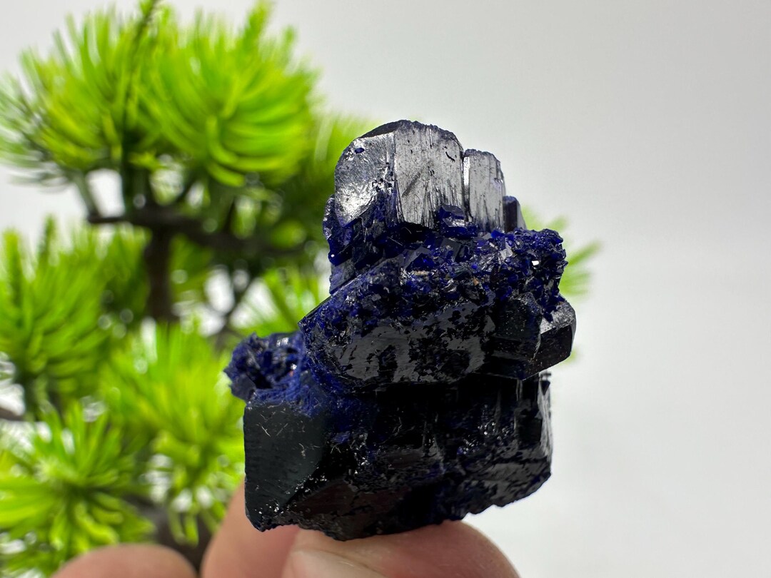 Crystallized Azurite-kerrouchen,morocco-blue Azurite Specimen-high ...