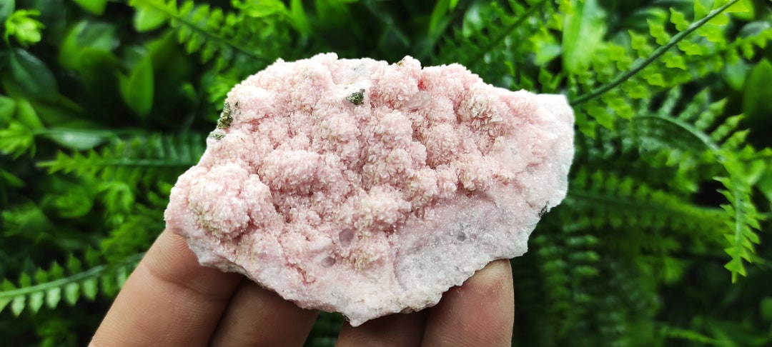 Amazing Top Quality Piece Pink Rhodochrosite Formed Roses Whit Stilbite ...