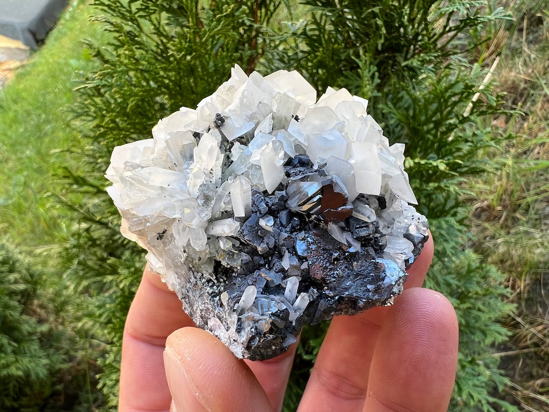 Calcite Sphalerite Galena Specimen: Borieva Mine, Bulgaria - Etsy