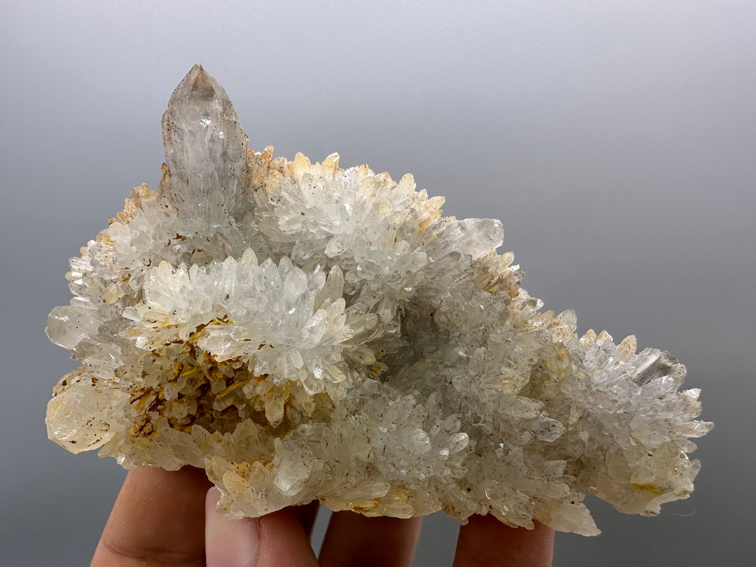 Quartz With Iron Oxide Inclusions, Rare Crystal Specimen From Borieva ...