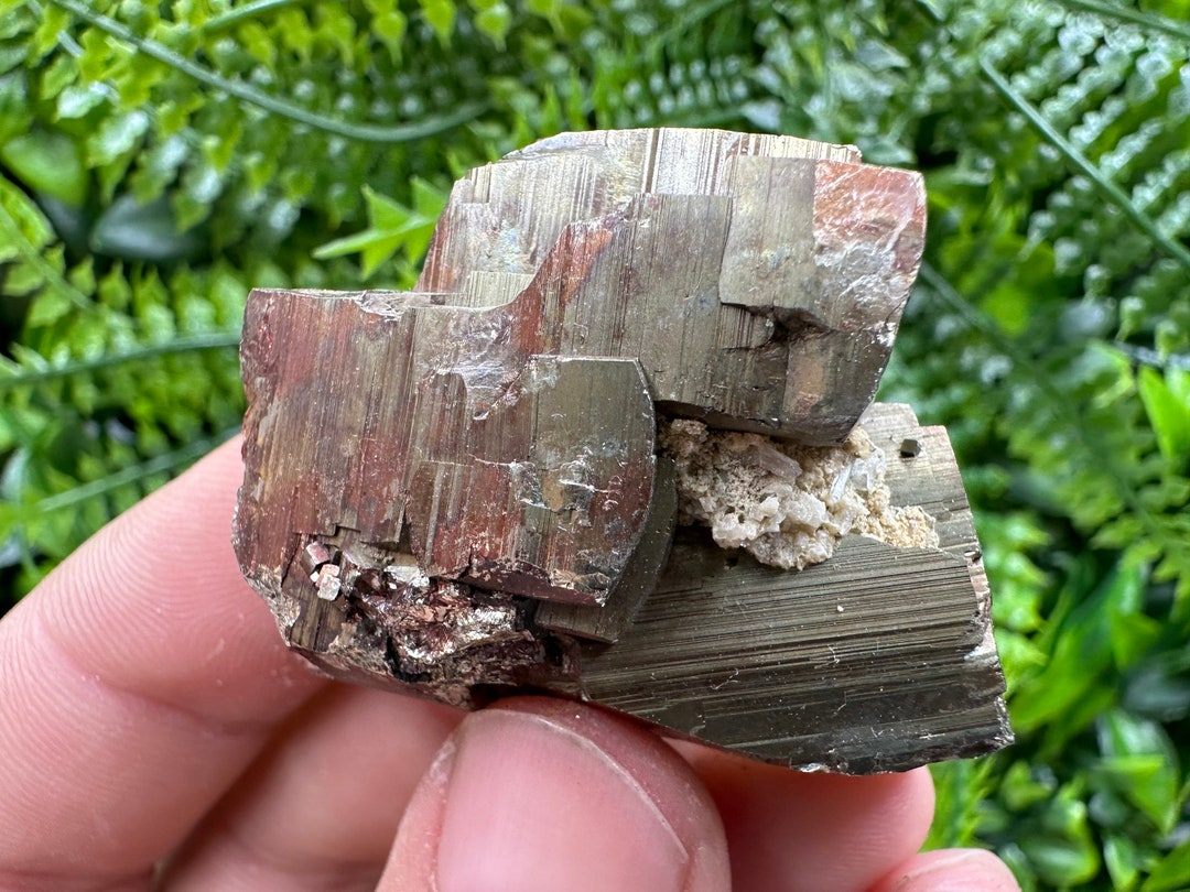 Perfect Piece Colour Pyrite Whit Iron Oxide and Calcite Dolomite ...