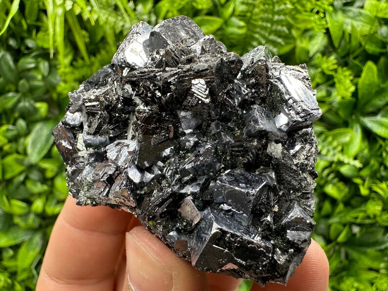 Skeletal Galena With Black Sphalerite, Natural Mineral Specimen - Etsy UK