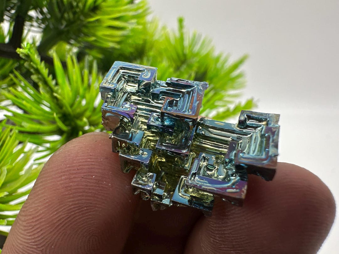 Rainbow Bismuth Crystal: Rare Gemstone Collection - Etsy