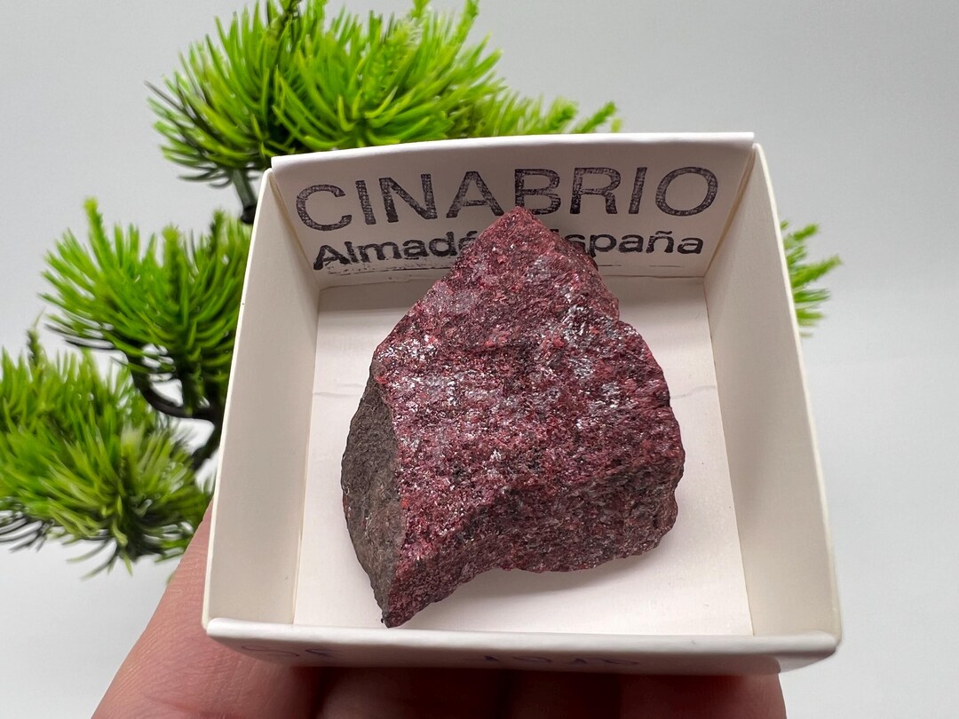 Red Cinnabar Crystal Specimen: Raw Mineral From Almaden, Spain - Etsy