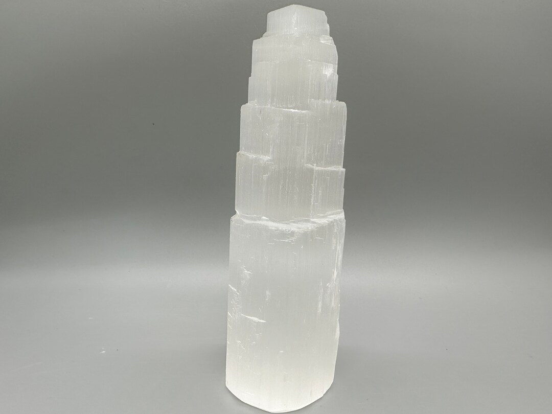 Natural Selenite Tower: Quartz Crystal Totem, Reiki Healing - Etsy