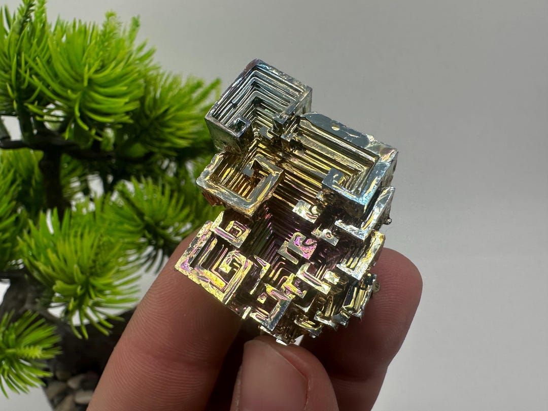 LARGE Rainbow Bismuth Crystal, Rare Gemstone, Collection Piece - Etsy