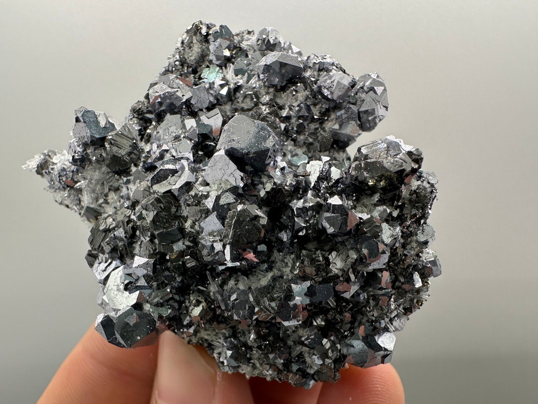 Stunning Shiny Galena Whit Sphalerite on Quartz Natural Minerals ...