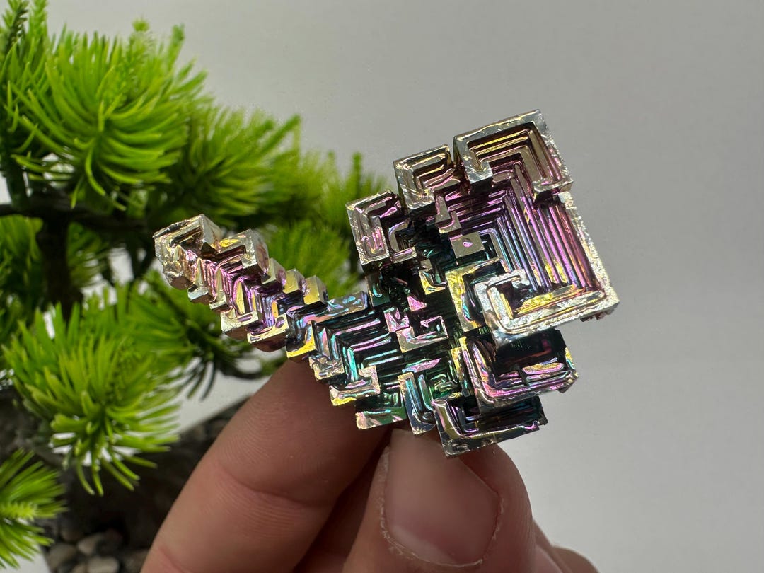 LARGE Rainbow Bismuth Crystal, Rare Gemstone, Collection Piece - Etsy