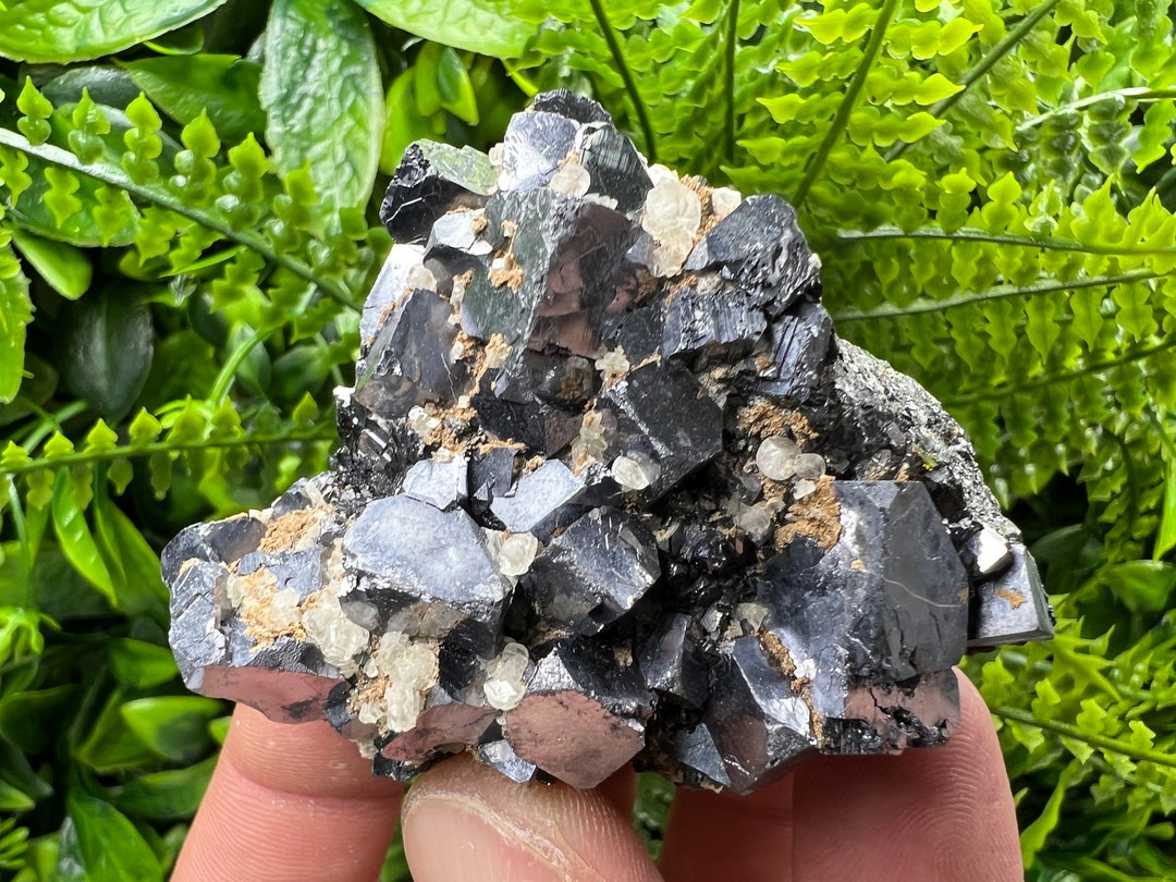 Amazing Quality Piece Skeletal Shiny Galena Whit Dolomite Calcite,top ...