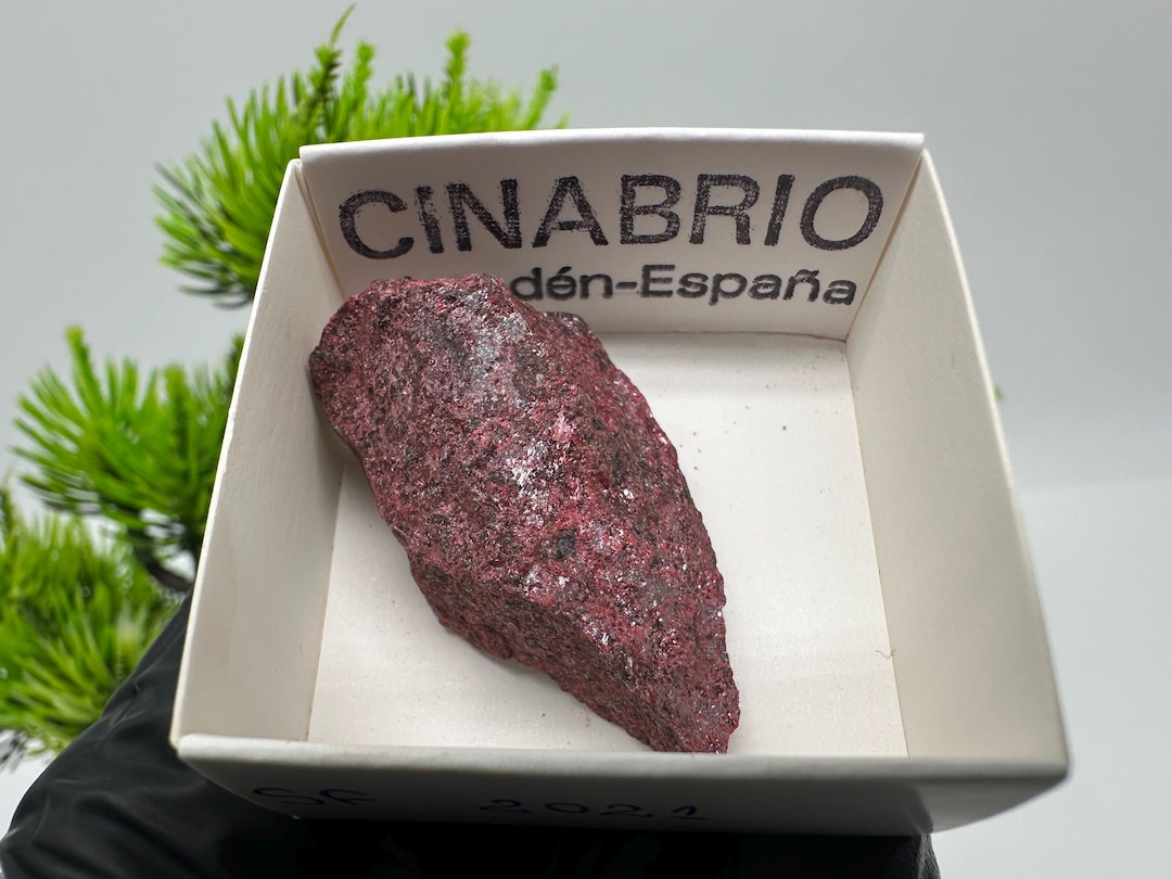 Red Cinnabar Crystal Mineral Specimen, Almaden Mines Spain, Raw Stone ...