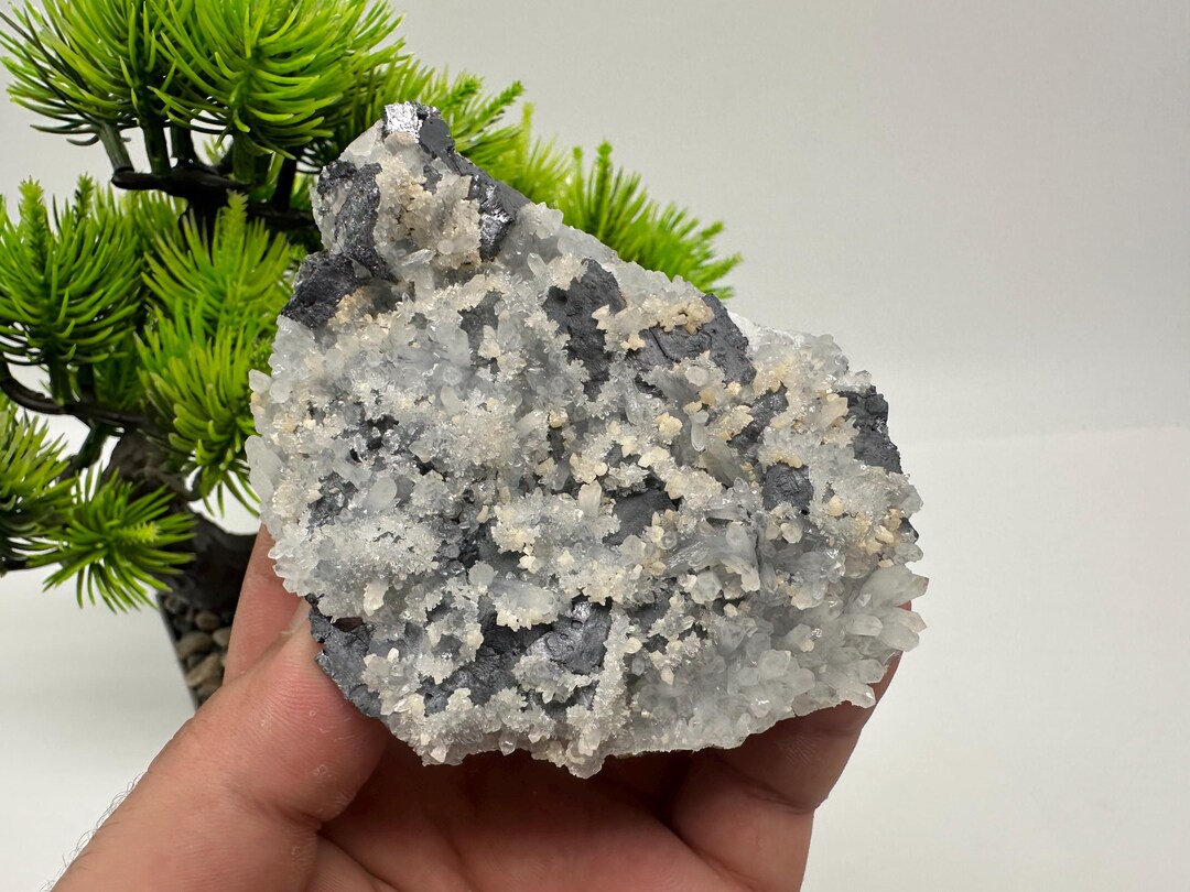 Incredible Spinel Law Galena on Chalcedony,from Krushev Dol Mine ...