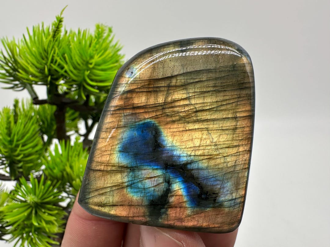 Natural LABRADORITE SLAB, Polished Labradorite Slice, Wholesale Raw ...