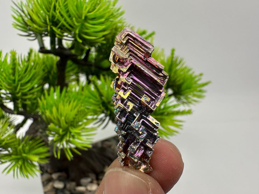 Rainbow Bismuth Crystal, Rare Gemstone Specimen - Etsy