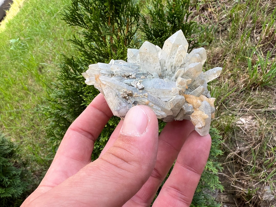 Perfect One Rare Piece Transparent Quartz Whit Rhodochrosite and ...