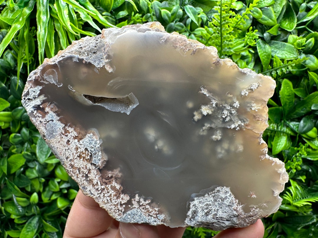 Rare!wonderful Double Sides Polished Segenite Agate From Bulgaria,geode ...