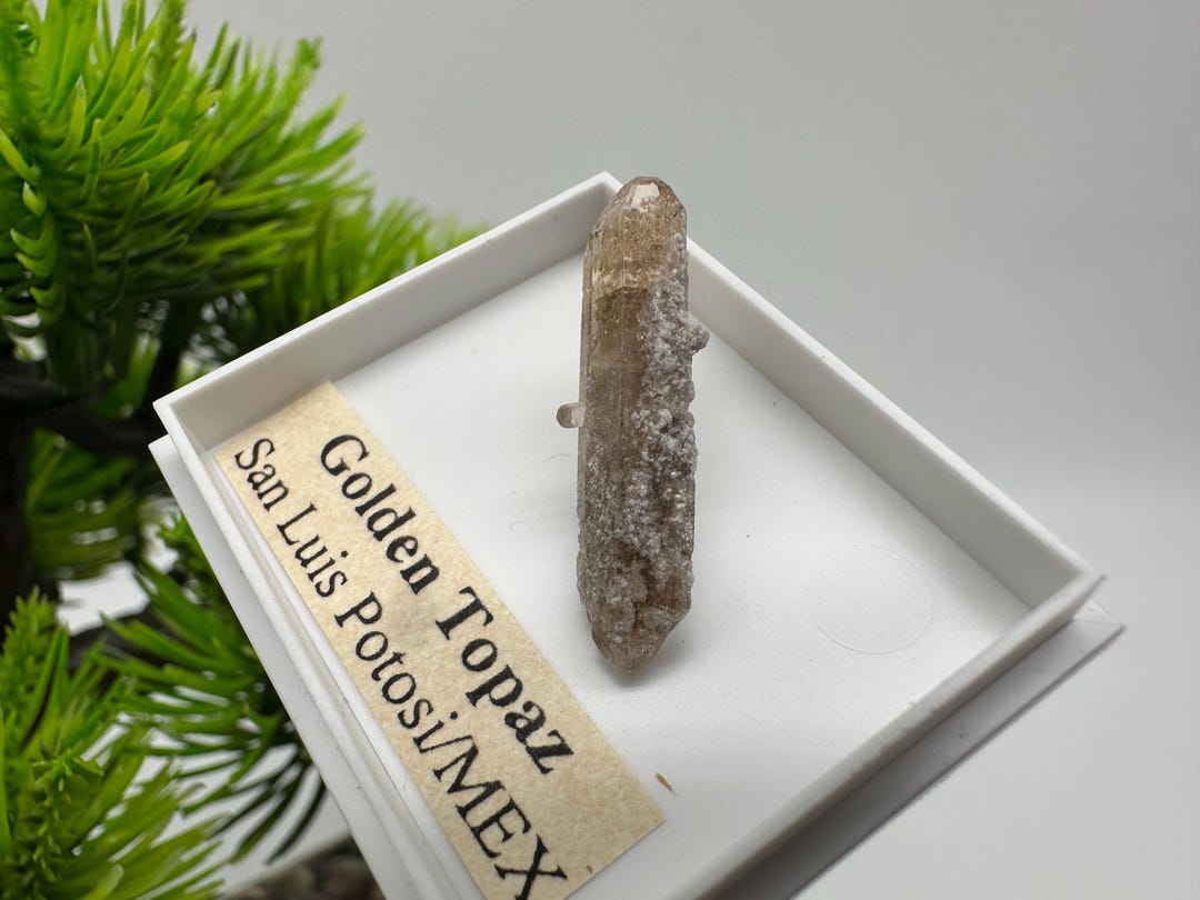 Golden Topaz Crystal From Mexico: Mineral Collection Piece - Etsy
