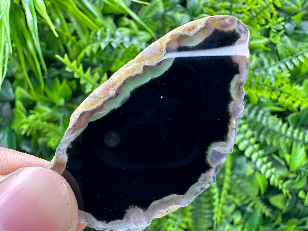 Polished Agate Slice: Spiritual Healing Crystal Coaster Ornament - Etsy