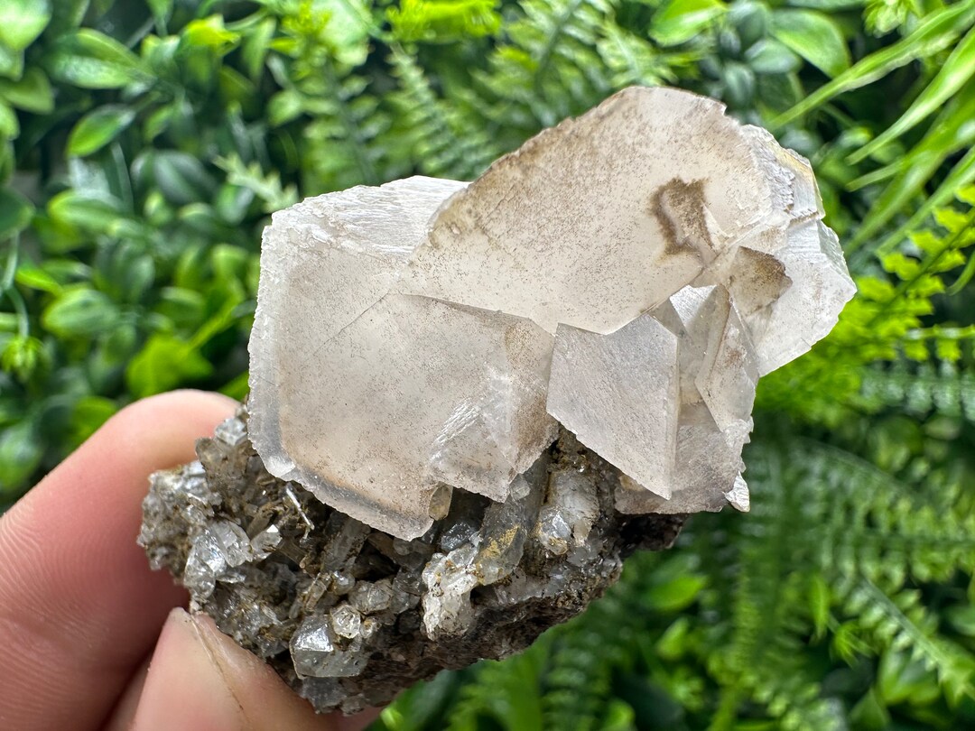 Wonderful Calcite on Transparent Quartz Perfect Natural Minerals ...