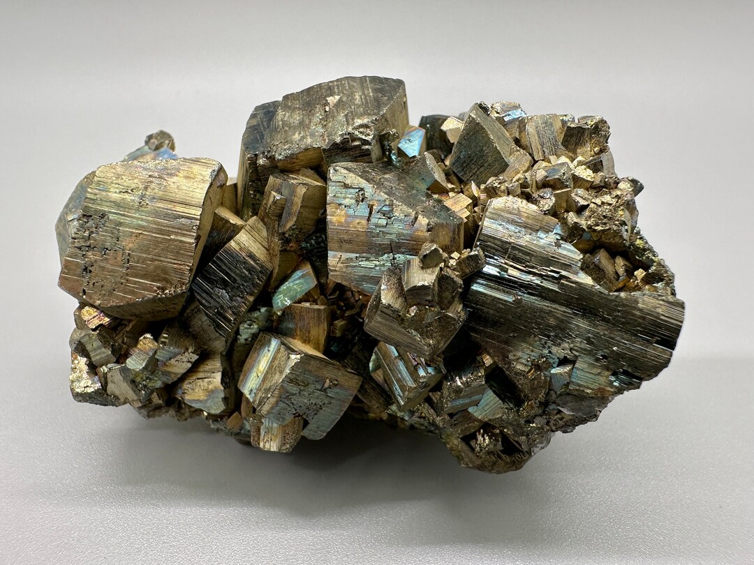 Wonderful Pyrite Covered Whit Bornite Covelline Natural Minerals ...