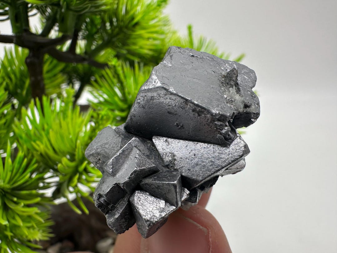 Skeletal Galena Cluster: Natural Mineral Specimen, Home Decor Crystal ...