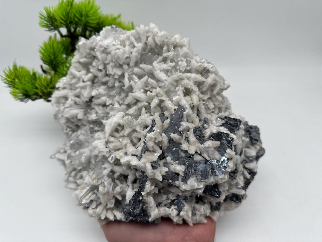 Extra Large Skeletal Galena,calcite,quartz From Borieva Mine Natural ...