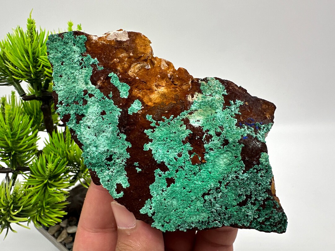 Stunning Green Malachite on Matrix,from Morocco,minerals,crystals ...