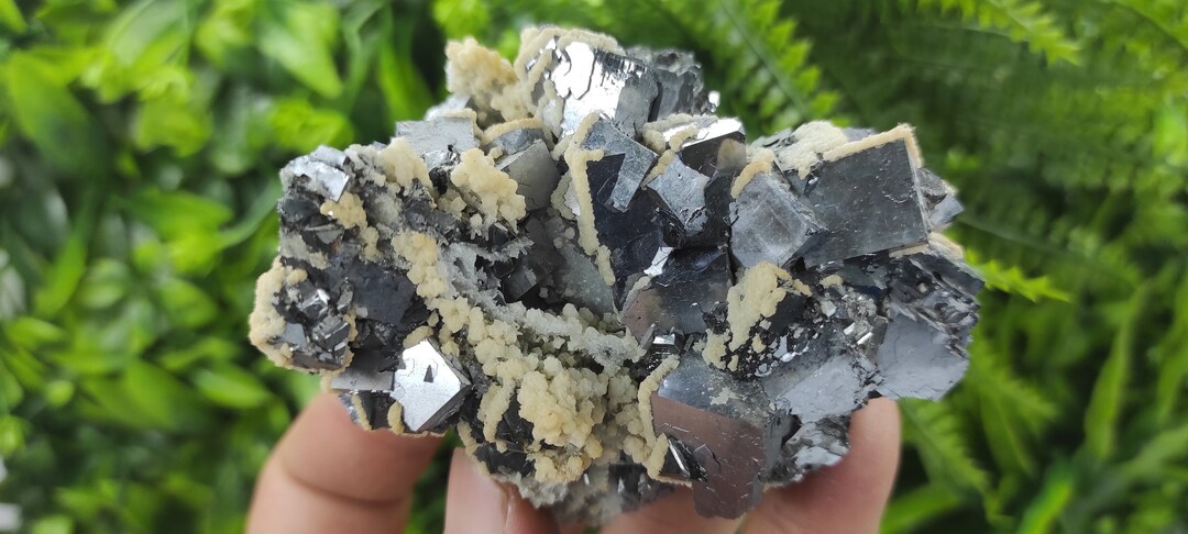 Skeletal Galena With Dolomite Calcite: Home Decor Stone - Etsy