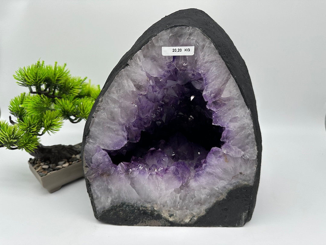 Natural Amethyst Geode Crystal Quartz Cluster Home Decoration | Dream ...