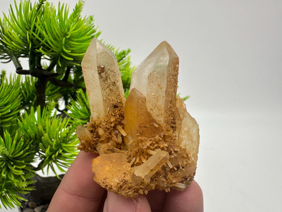 Quartz Limonite Cluster, Iron Oxide Inclusions, Bulgaria - Etsy